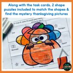Thanksgiving 2D Shapes Activity | Pumpkin Pie Shapes Puzzles | Made By ...