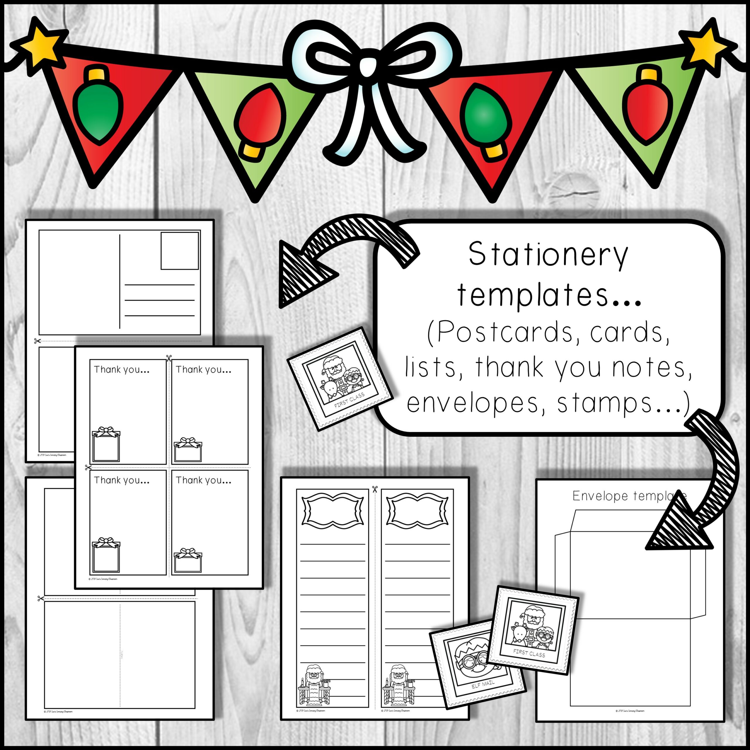 Christmas Word Wall Cards and Writing Center Templates | Made By Teachers