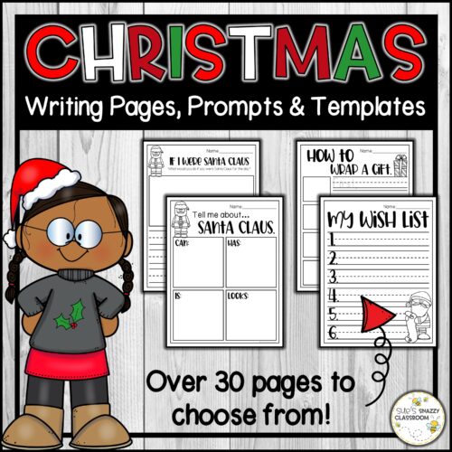 Christmas Writing Pages, Prompts and Templates - Creative Writing ...