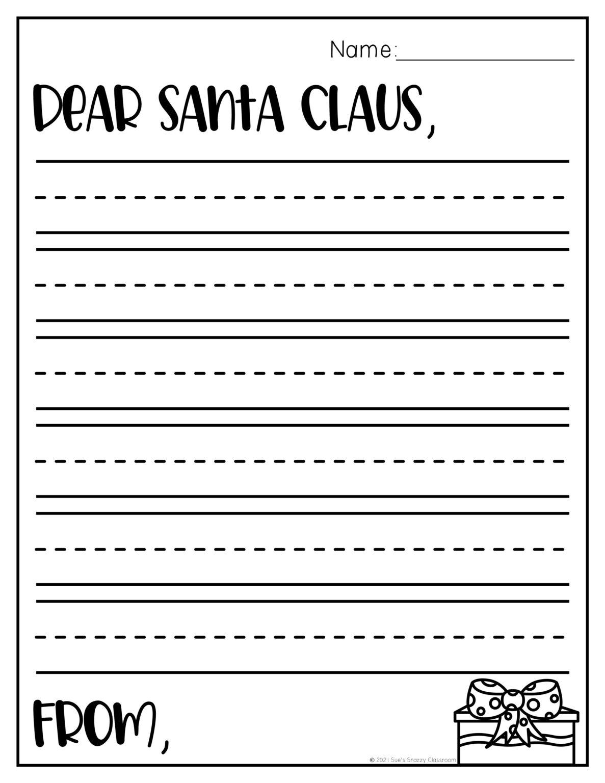 Christmas Writing Pages, Prompts and Templates - Creative Writing ...