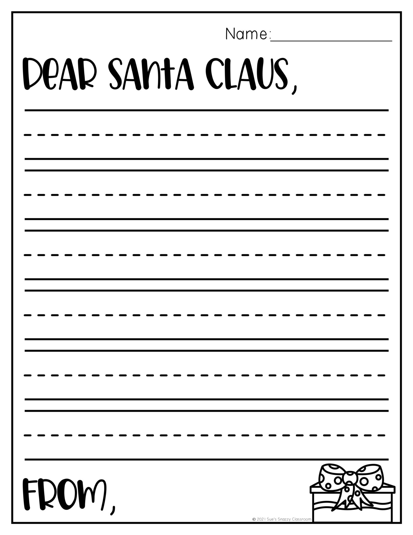 Christmas Writing Pages, Prompts and Templates - Creative Writing ...