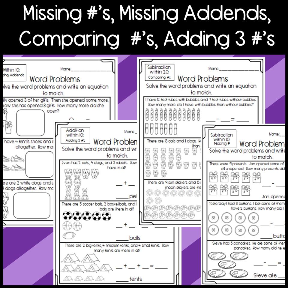 Word Problem Worksheets | Made By Teachers
