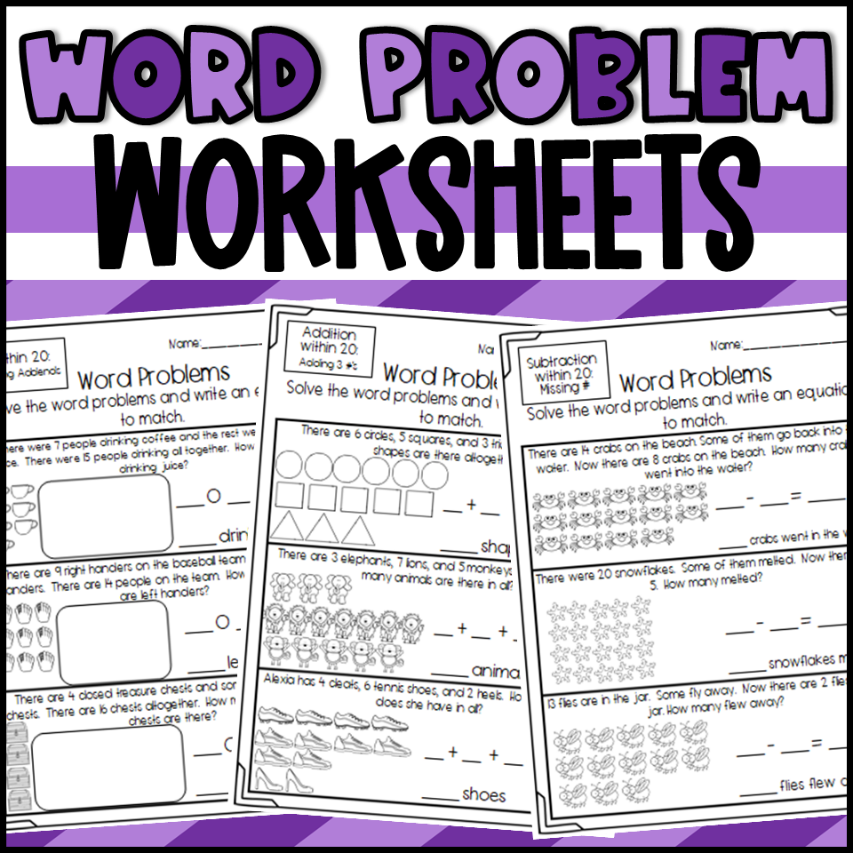 Word Problem Worksheets | Made By Teachers
