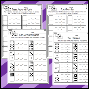 Turn Around Fact and Fact Family Worksheets - Made By Teachers