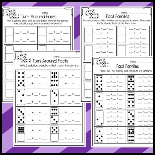 Turn Around Fact and Fact Family Worksheets - Made By Teachers