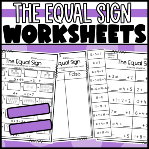 The Equal Sign and Balancing Equations Worksheets | Made By Teachers