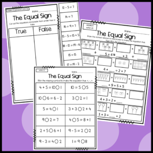 The Equal Sign and Balancing Equations Worksheets - Made By Teachers