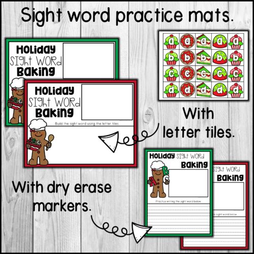 Christmas Sight Word Building Activity | Editable Sight Words Practice ...