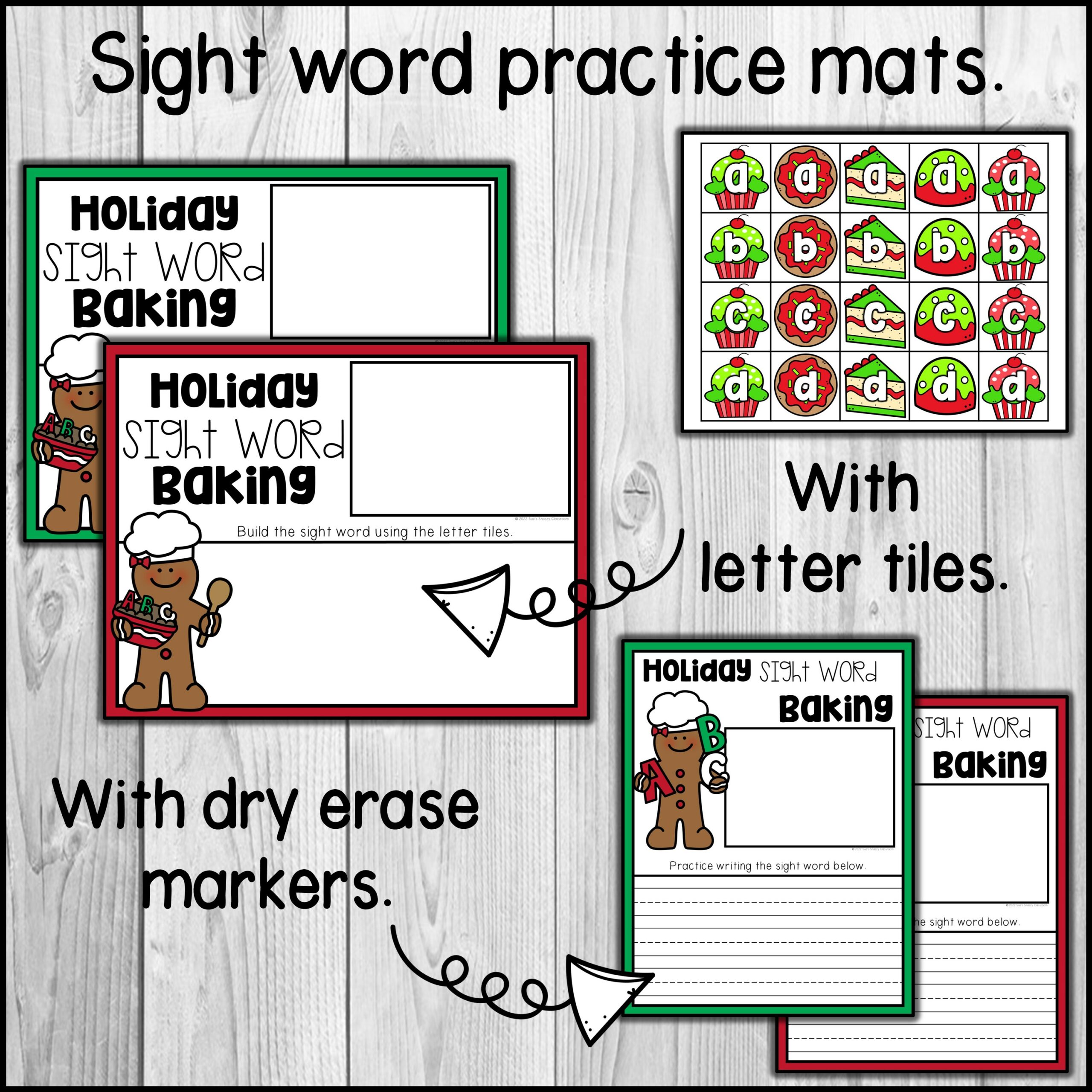 Christmas Sight Word Building Activity | Editable Sight Words Practice ...