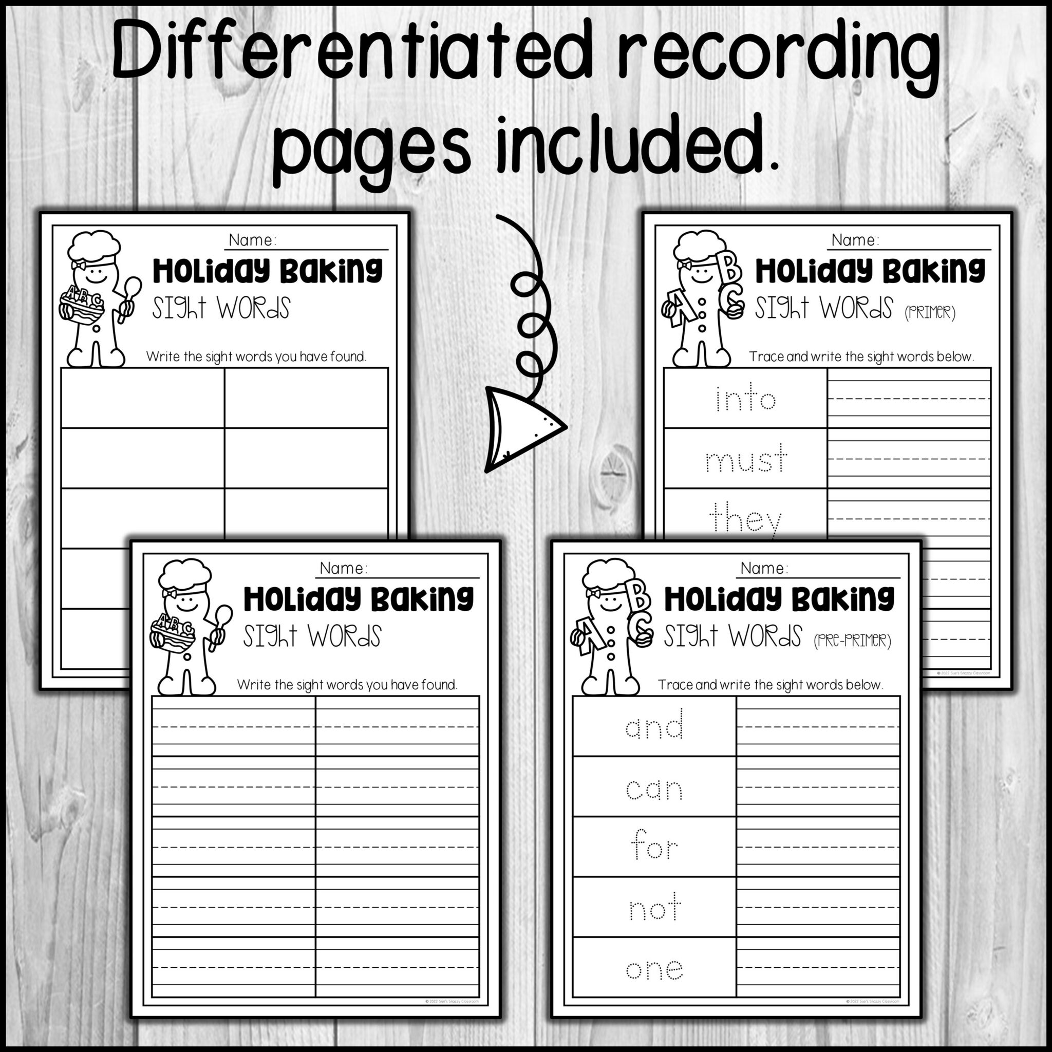 Christmas Sight Word Building Activity | Editable Sight Words Practice ...