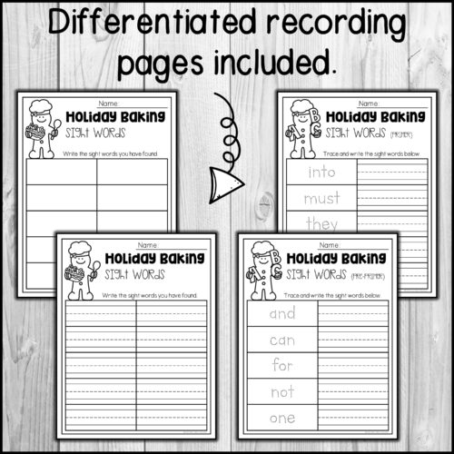 Christmas Sight Word Building Activity | Editable Sight Words Practice ...