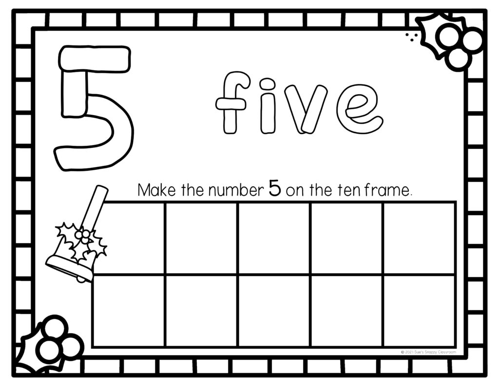 Christmas Number Play Dough Mats with Ten Frames - DOLLAR DEAL | Made ...