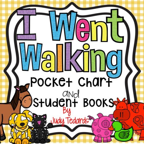 I Went Walking {Pocket Chart Poem with Student Books} | Made By Teachers