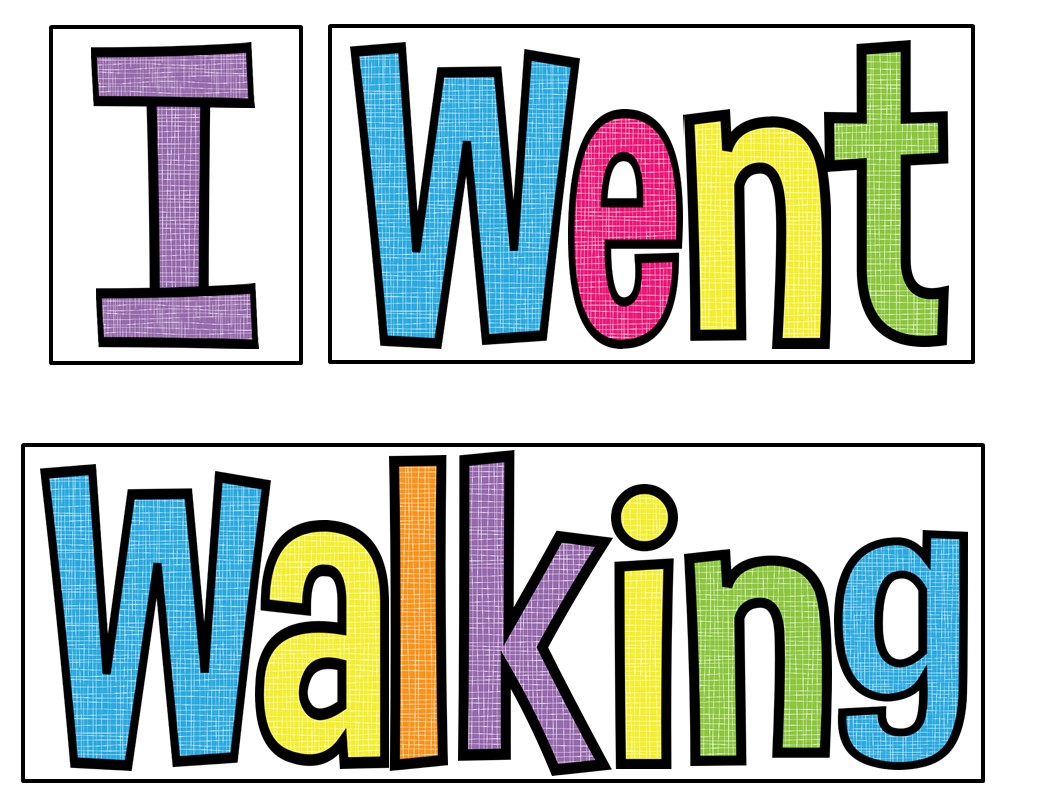 I Went Walking {Pocket Chart Poem with Student Books} | Made By Teachers