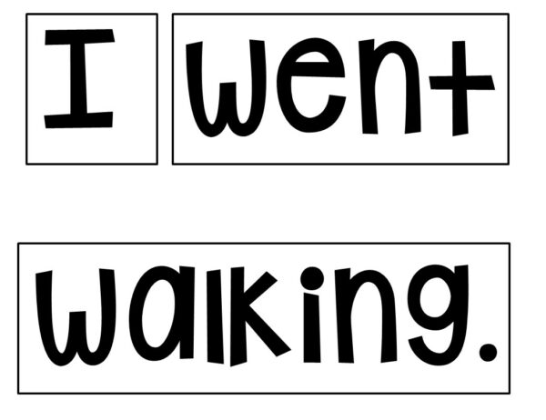 I Went Walking {Pocket Chart Poem with Student Books} | Made By Teachers