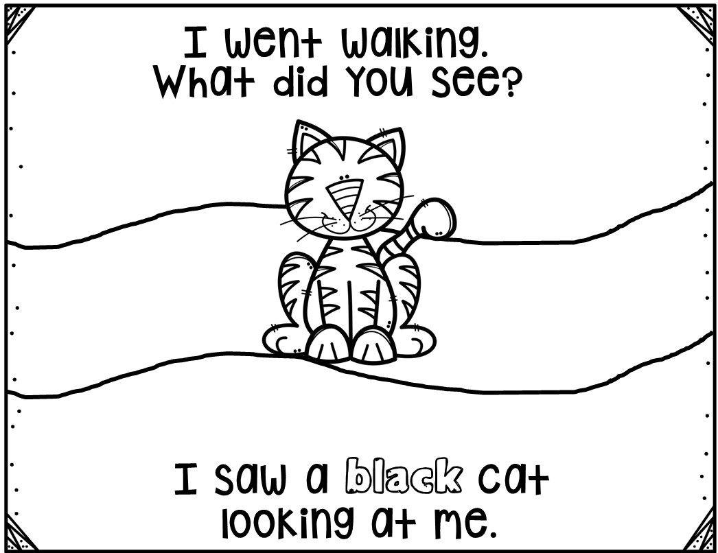 I Went Walking {Pocket Chart Poem with Student Books} | Made By Teachers