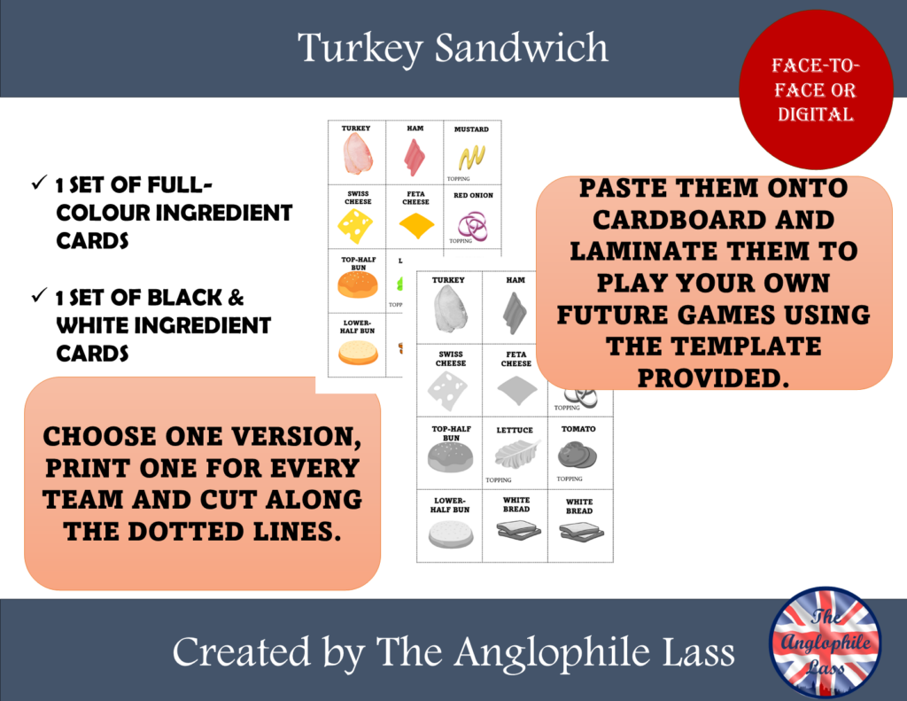 Thanksgiving game | Compound words | Phrasal verbs | Grade 10-12 | CEFR ...