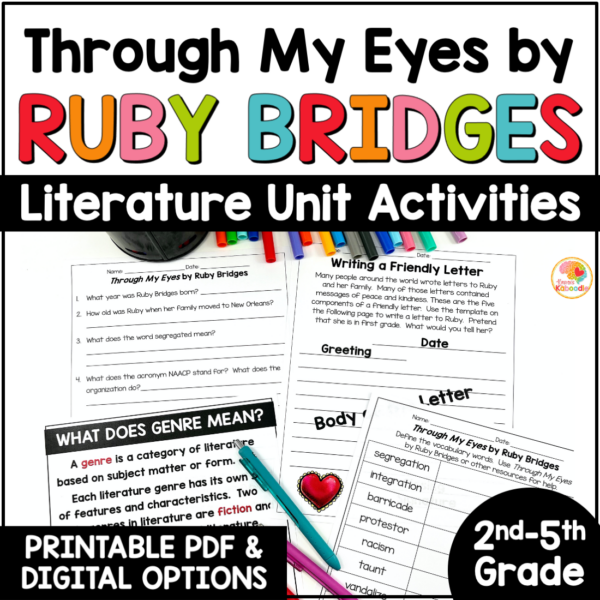 Through My Eyes by Ruby Bridges Activities and Printables | Made By ...