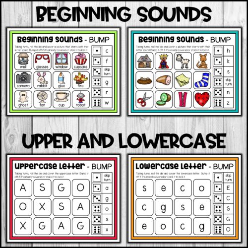 Alphabet Bump Games Letter Recognition Activity | No Prep Literacy ...