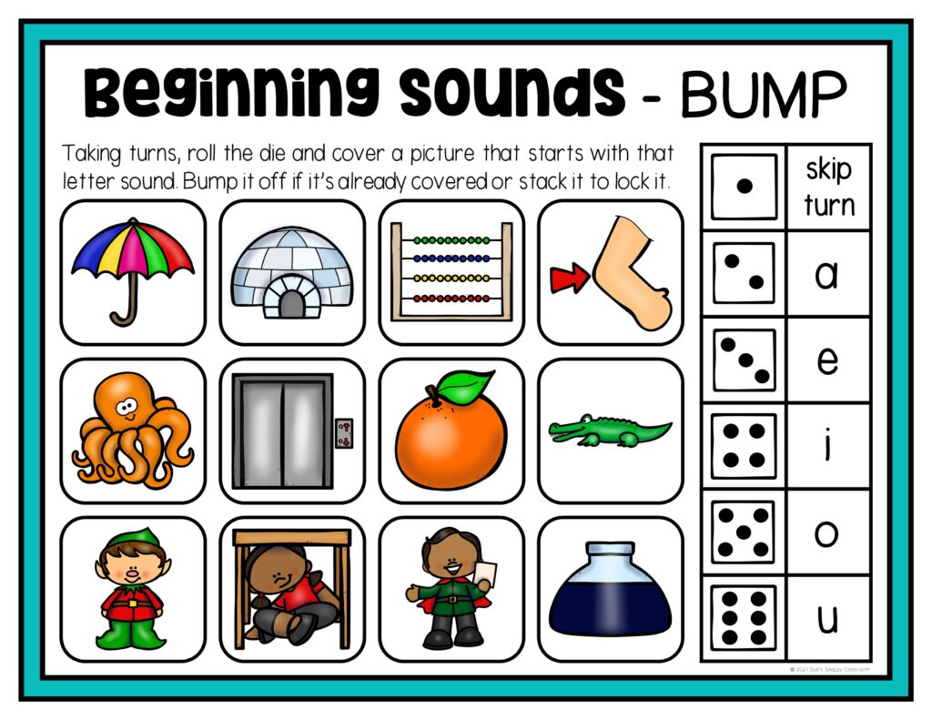Alphabet Bump Games Letter Recognition Activity | No Prep Literacy ...