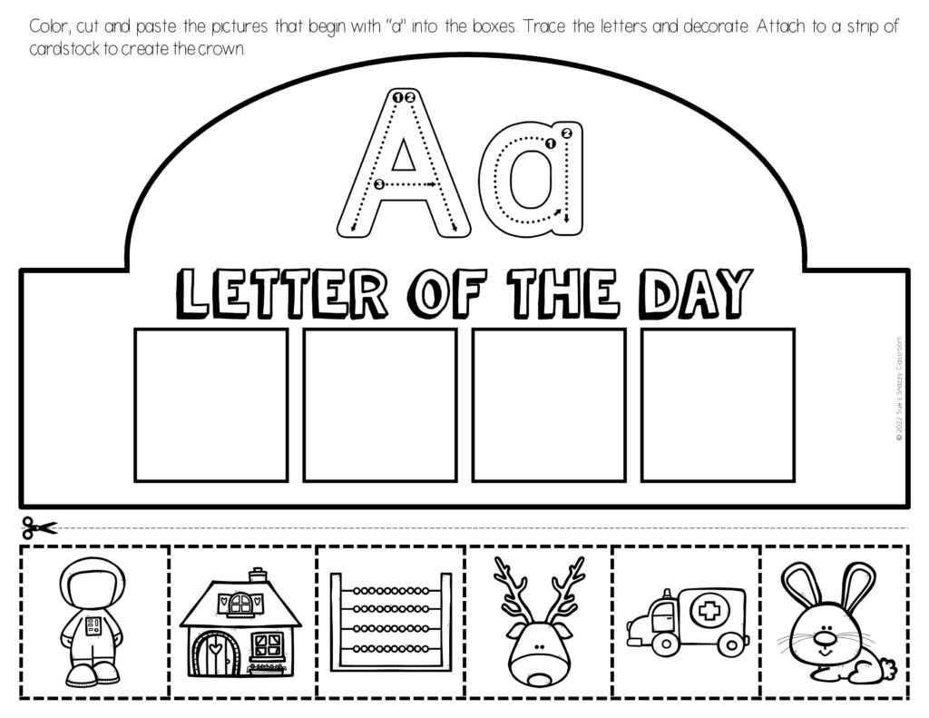 Alphabet Crowns - Letter Recognition and Fine Motor Skills Activity ...