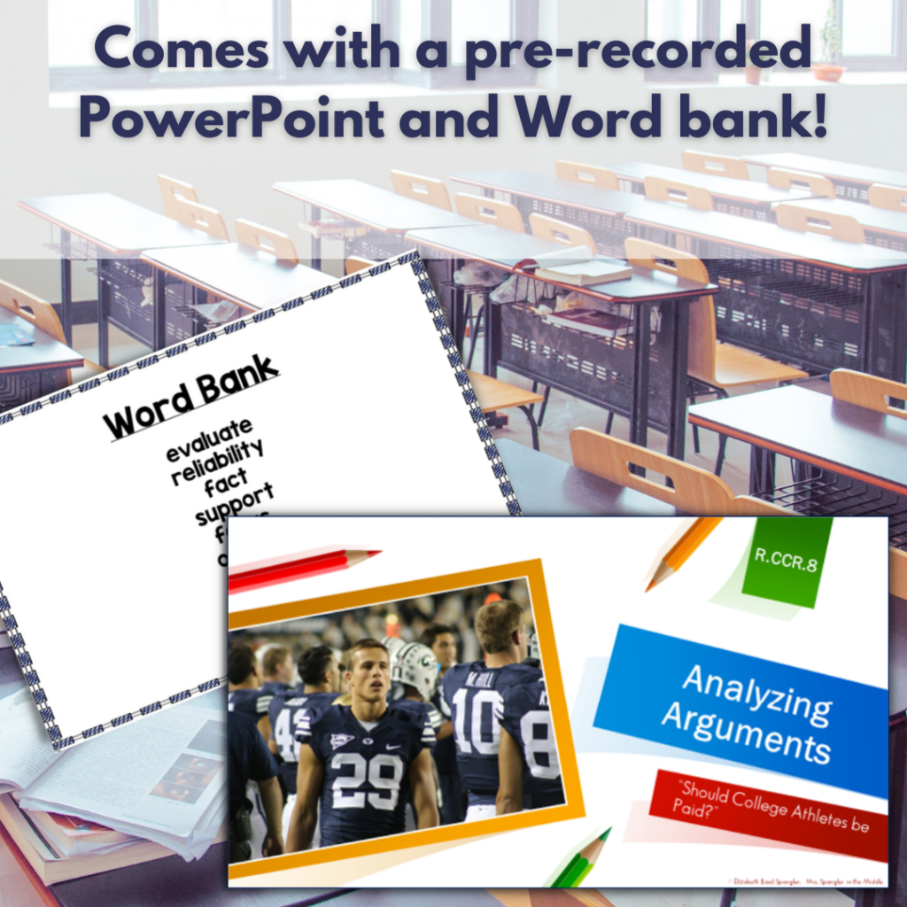 How To Analyze An Argument | PRINTABLE Guided Notes | Middle School ...