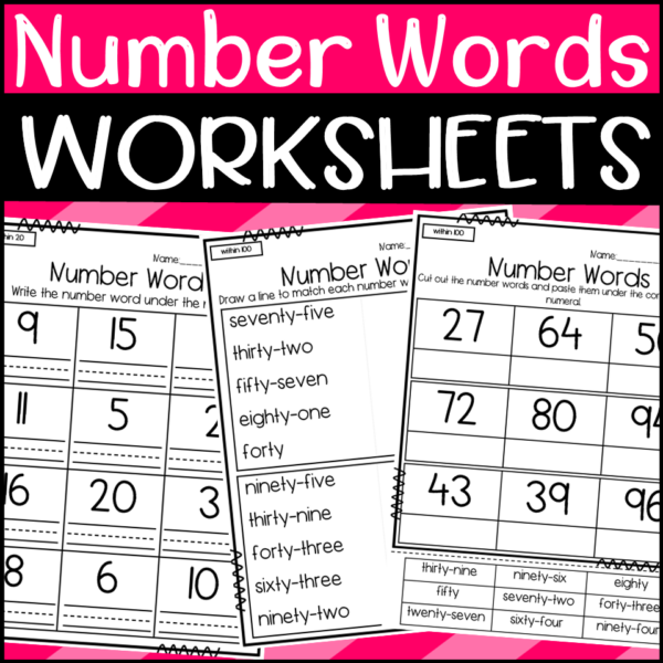 Number Words Worksheets | Made By Teachers