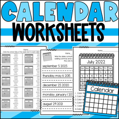Write the Date and Day of the Week: Worksheets & Sorts | Made By Teachers