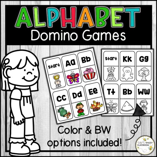 Alphabet Dominoes Game - Beginning Sounds Literacy Center | Made By ...