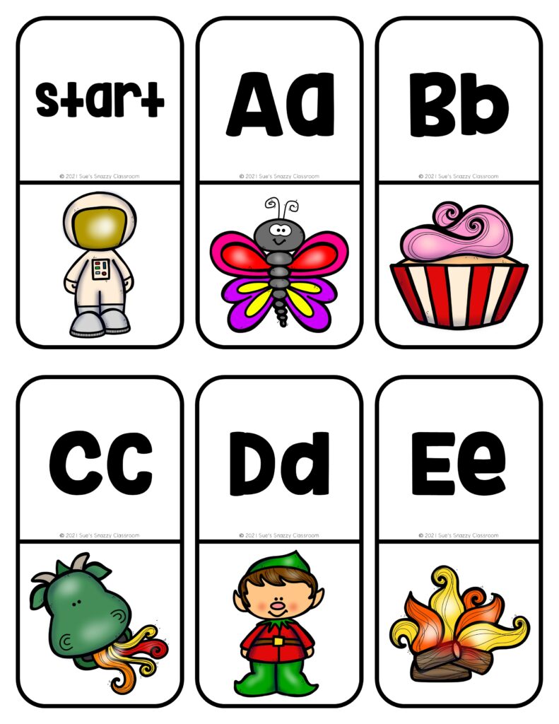 Alphabet Dominoes Game - Beginning Sounds Literacy Center | Made By ...