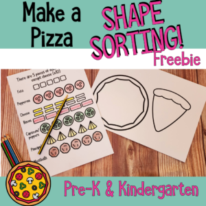 Make a Pizza Shape Sorting and Counting Activity Freebie | Made By Teachers