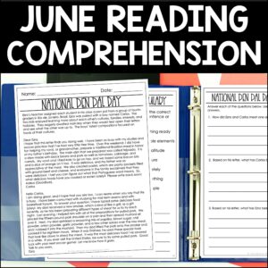 June Reading Comprehension Passages | Monthly Reading Passages | Made ...