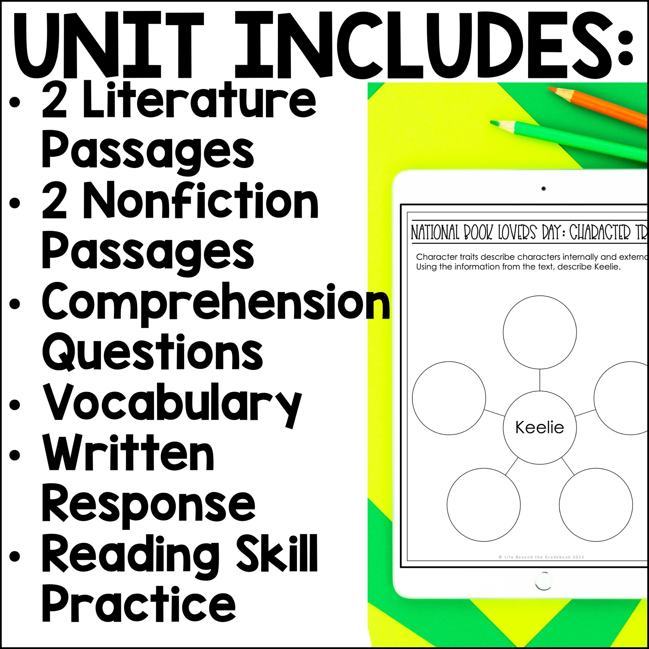 August Reading Comprehension Passages | Monthly Reading Passages | Made ...