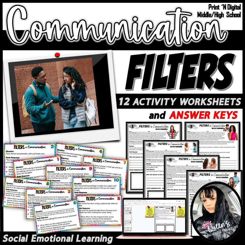 Communication Skills Activities / Social Filters Activities / Social ...