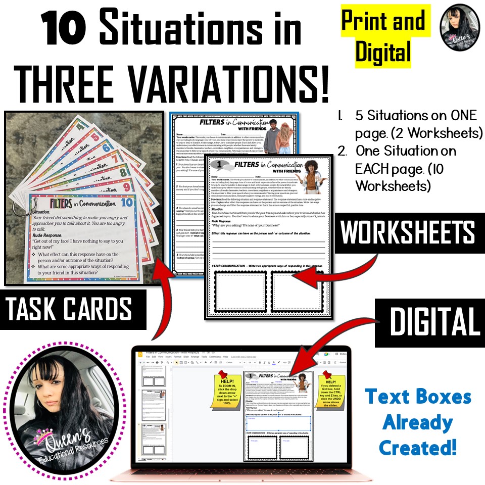 Communication Skills Activities / Social Filters Activities / Social ...