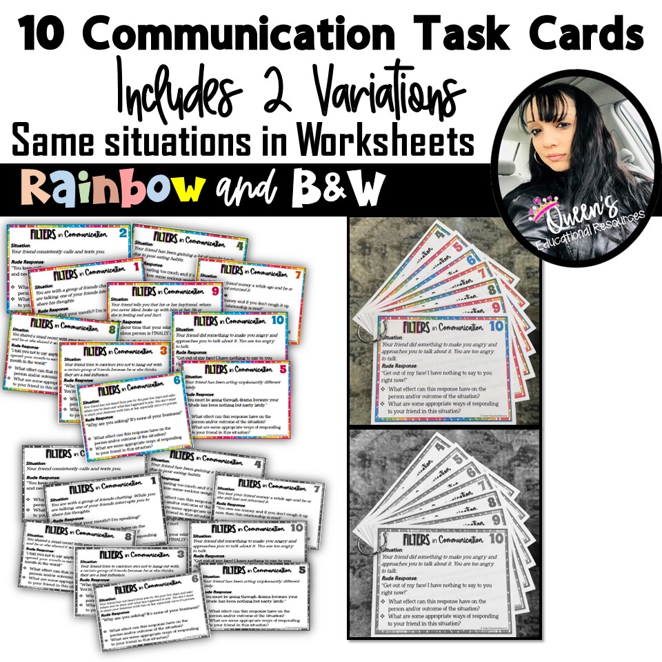 Communication Skills Activities / Social Filters Activities / Social ...