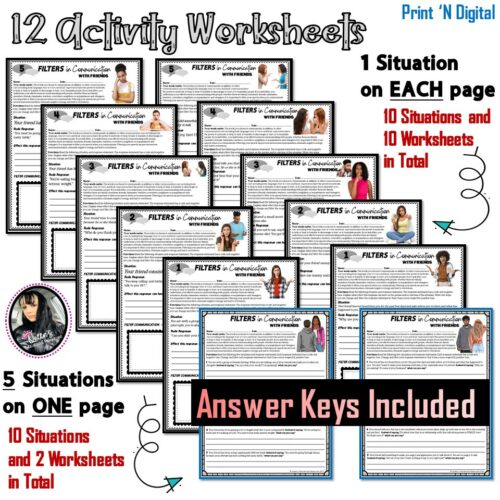 Communication Skills Activities / Social Filters Activities / Social ...