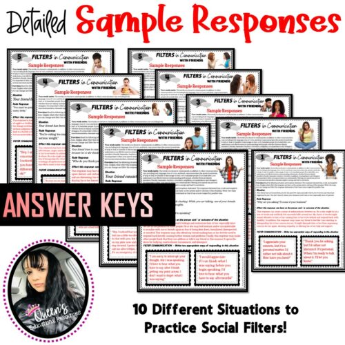 Communication Skills Activities / Social Filters Activities / Social ...