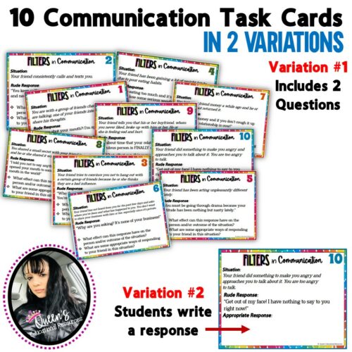 Communication Skills Activities / Social Filters Activities / Social ...