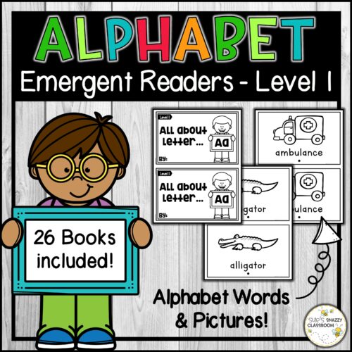 Alphabet Emergent Readers - Reading Fluency Books Set 1 | Made By Teachers