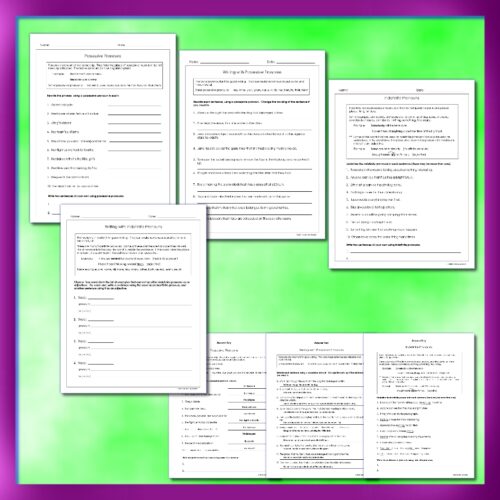 Pronoun BUNDLE- Subject Object Indefinite Relative etc- 20 worksheets ...