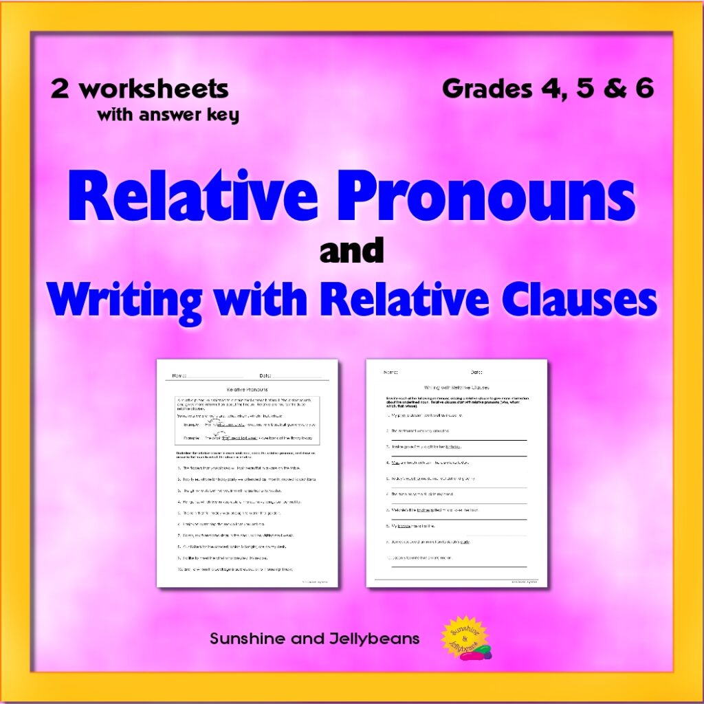 Pronoun BUNDLE- Subject Object Indefinite Relative etc- 20 worksheets ...