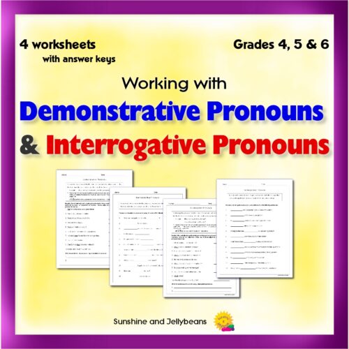 Pronoun BUNDLE- Subject Object Indefinite Relative etc- 20 worksheets ...