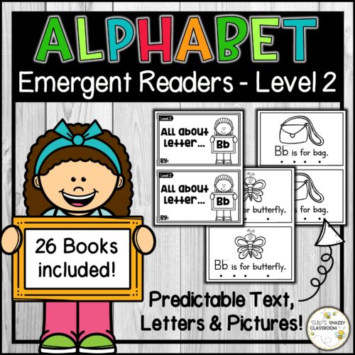 Alphabet Emergent Readers - Reading Fluency Books Set 2 | Made By Teachers
