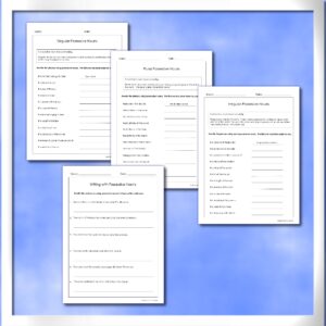 Nouns BUNDLE - Grades 4-5- Possessive Concrete Abstract Plural - 21 ...