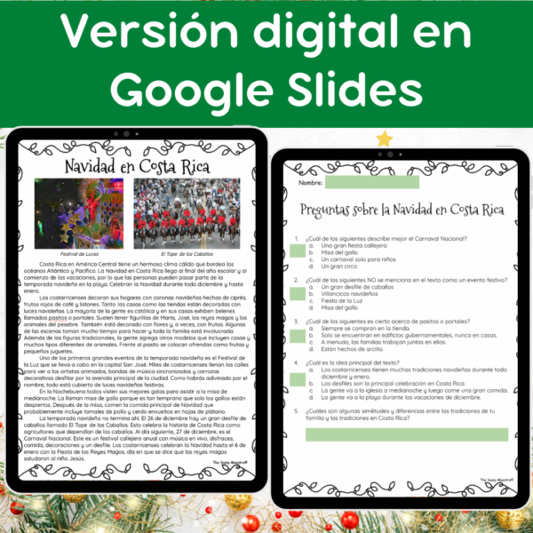 Christmas in Latin America Reading Passages Spanish | Navidad en ...