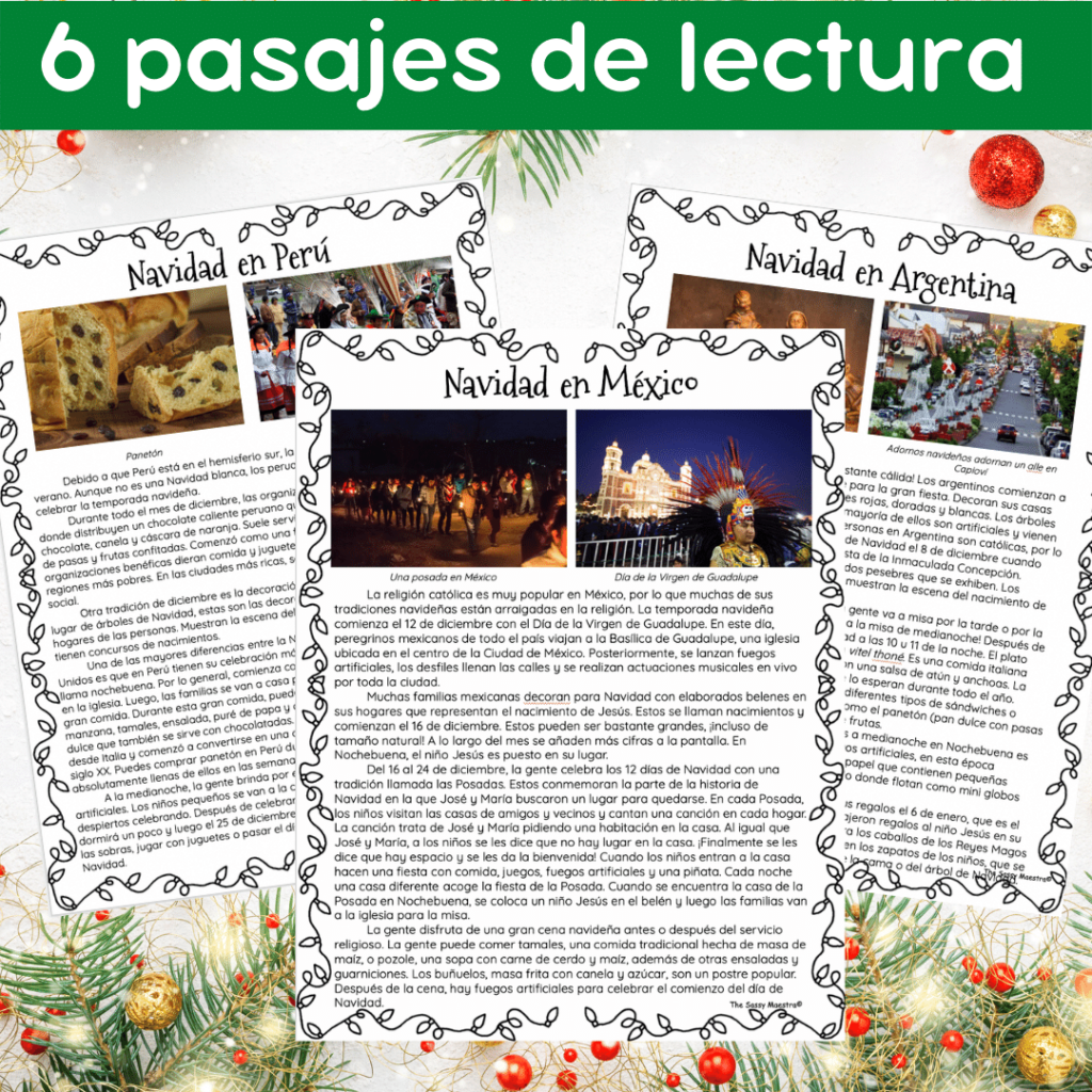Christmas in Latin America Reading Passages Spanish | Navidad en ...