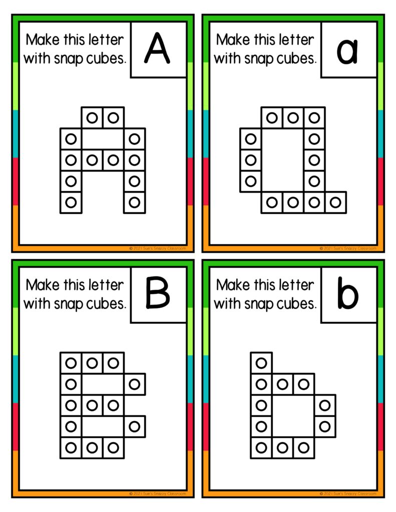 Alphabet Letter Building Task Cards - Letter Formation Activity | Made ...