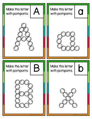 Alphabet Letter Building Task Cards - Letter Formation Activity | Made ...