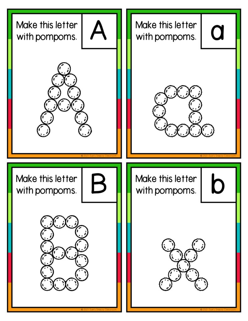 Alphabet Letter Building Task Cards - Letter Formation Activity | Made ...